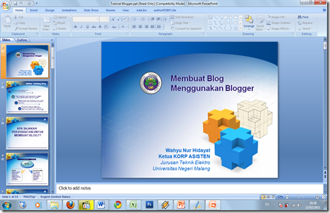 Printing/Mencetak Halaman Power Point (Buku Saku) ~ Dream's Zone